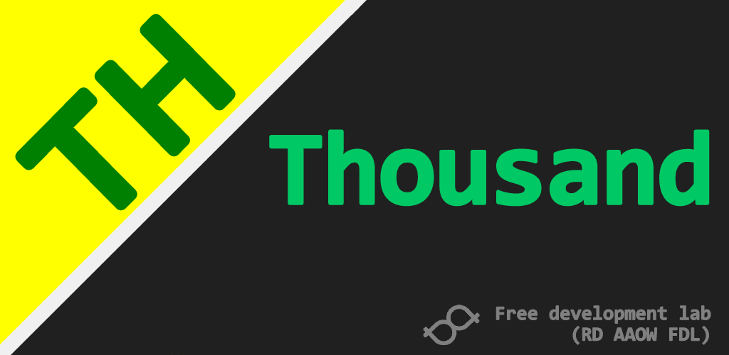 Thousand: user guide | Thousand